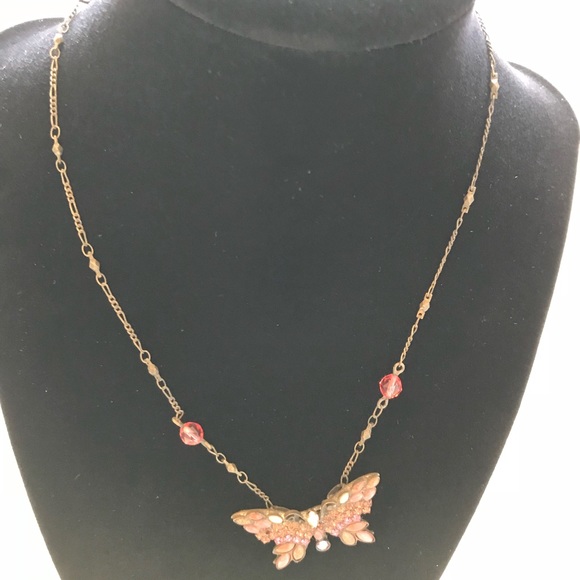 Sorrelli | Jewelry | Vintage Sorrelli Pink Butterfly Necklace | Poshmark